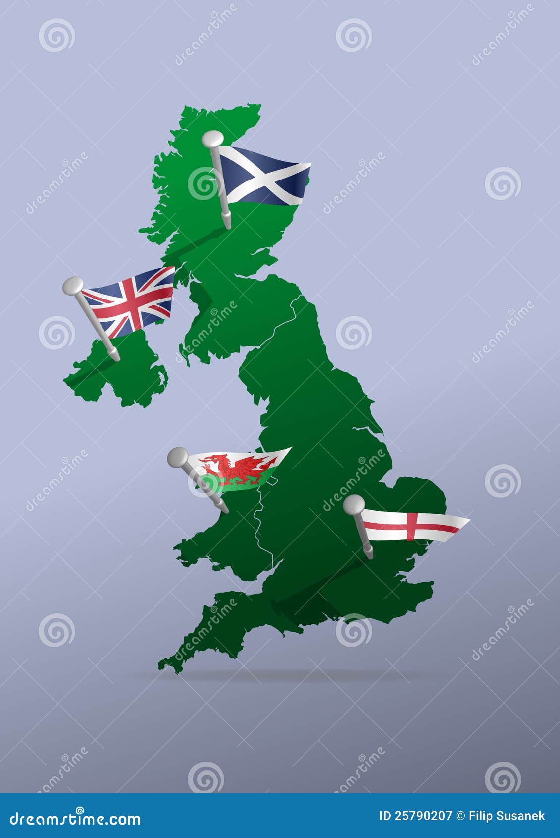 Flags in United Kingdom stock vector. Illustration of countries - 25790207