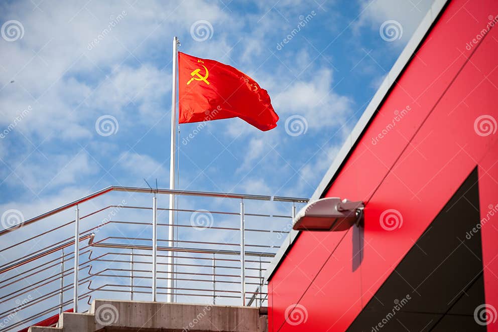 Flags of the USSR and Soviet Republics Stock Image - Image of ...
