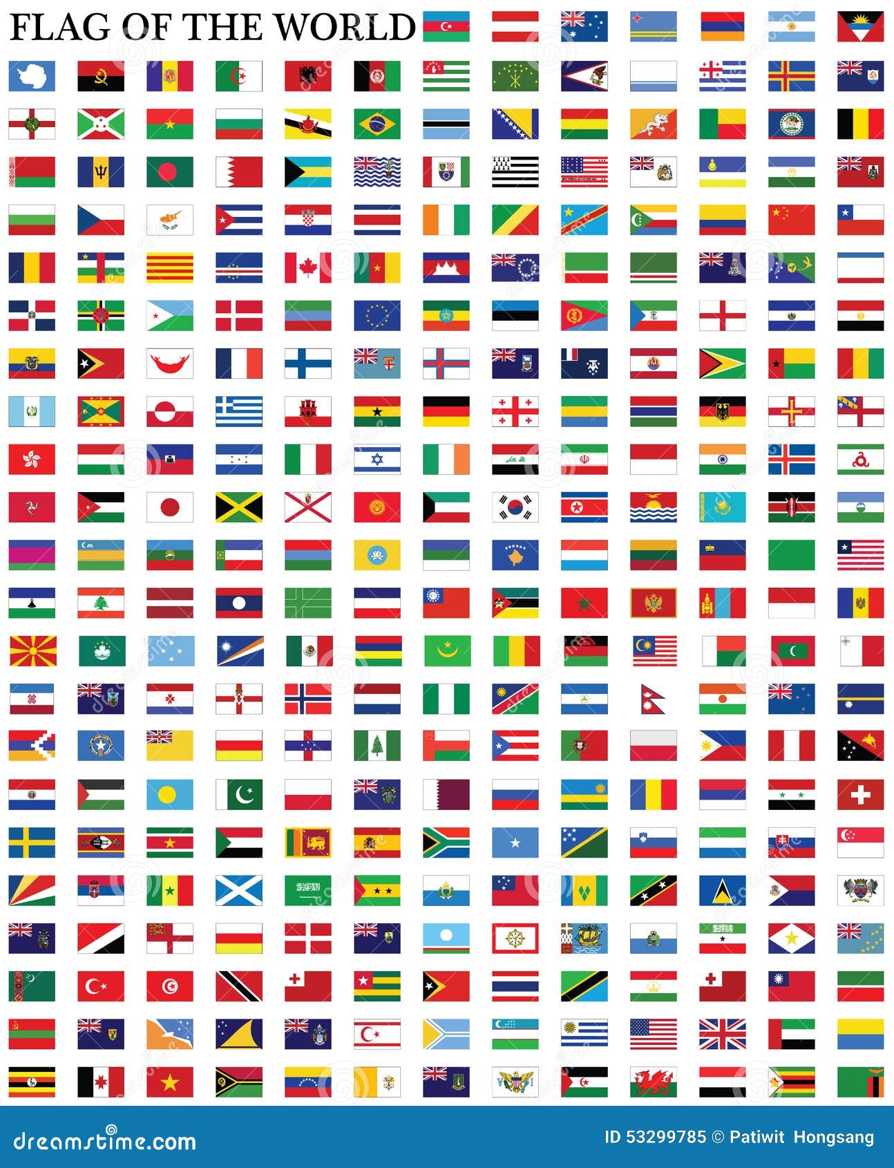 Flags vector of the world stock vector. Illustration of diagonal - 53299785