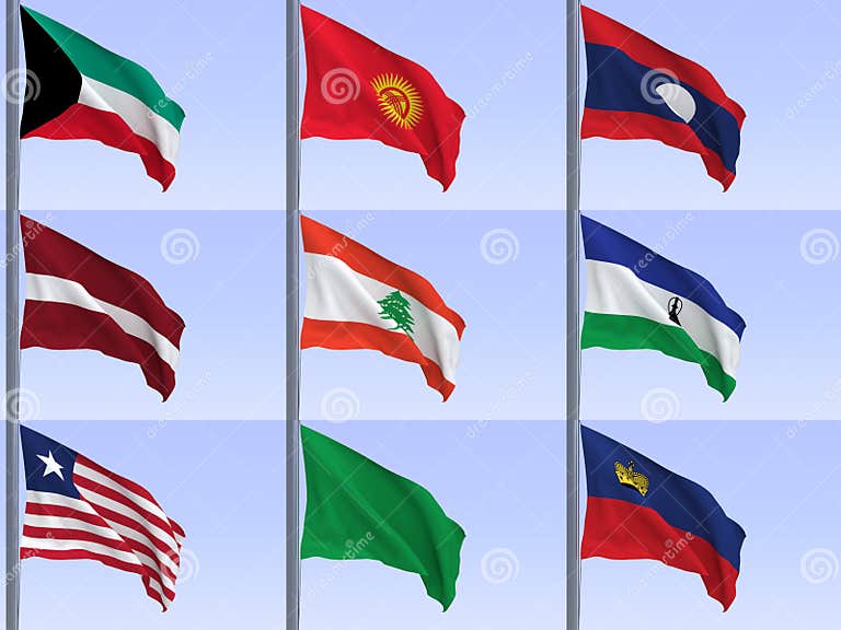 Flags vol5 stock illustration. Illustration of state, patriot - 9325875