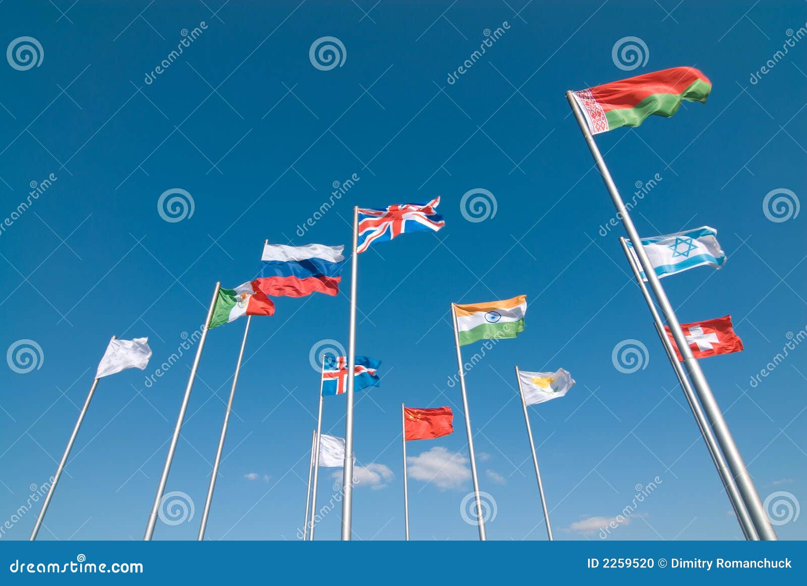 Flags Waving Off The Terrace Royalty-Free Stock Photo | CartoonDealer ...