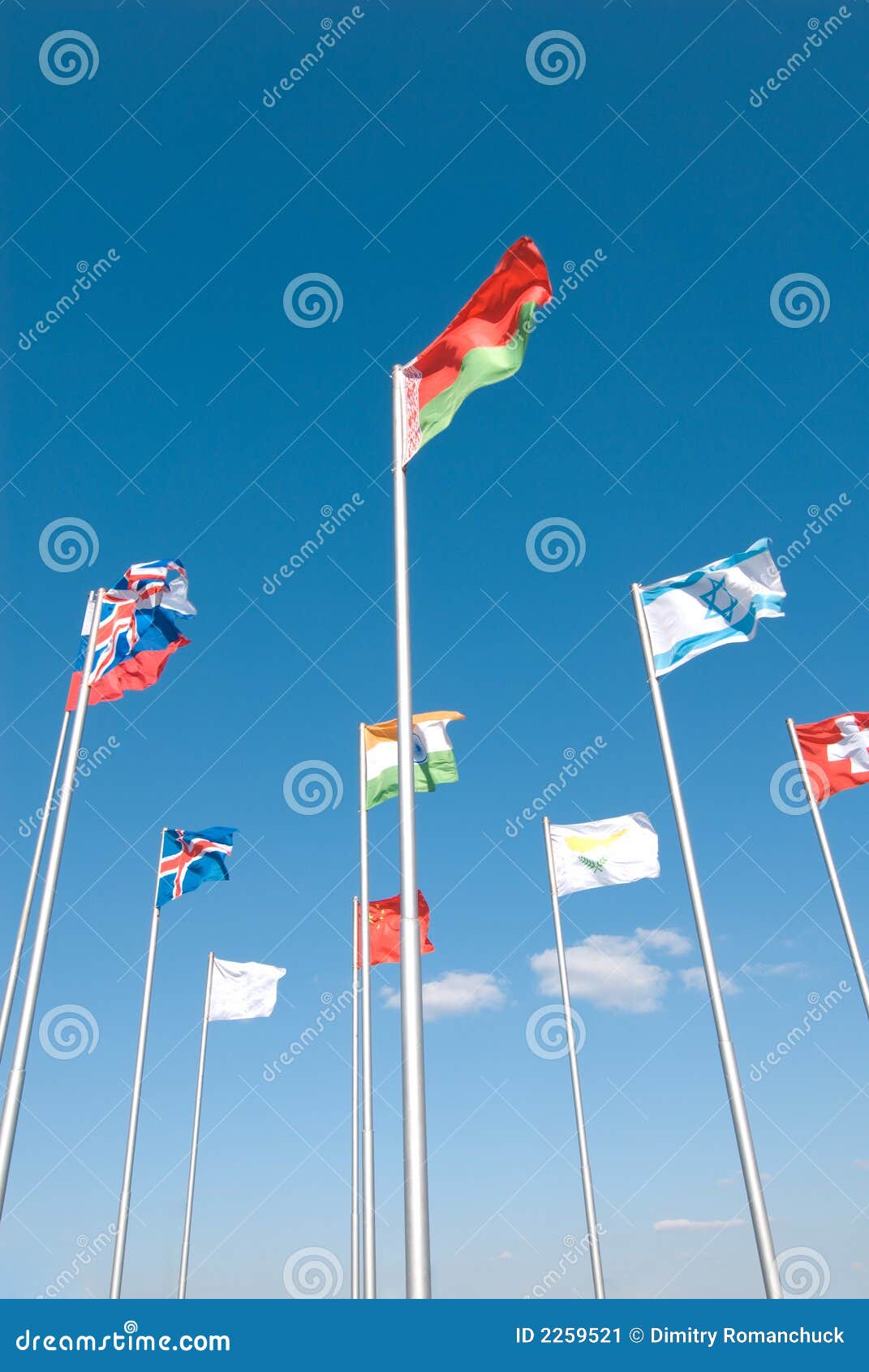 Flags Waving Off The Terrace Royalty-Free Stock Photo | CartoonDealer ...