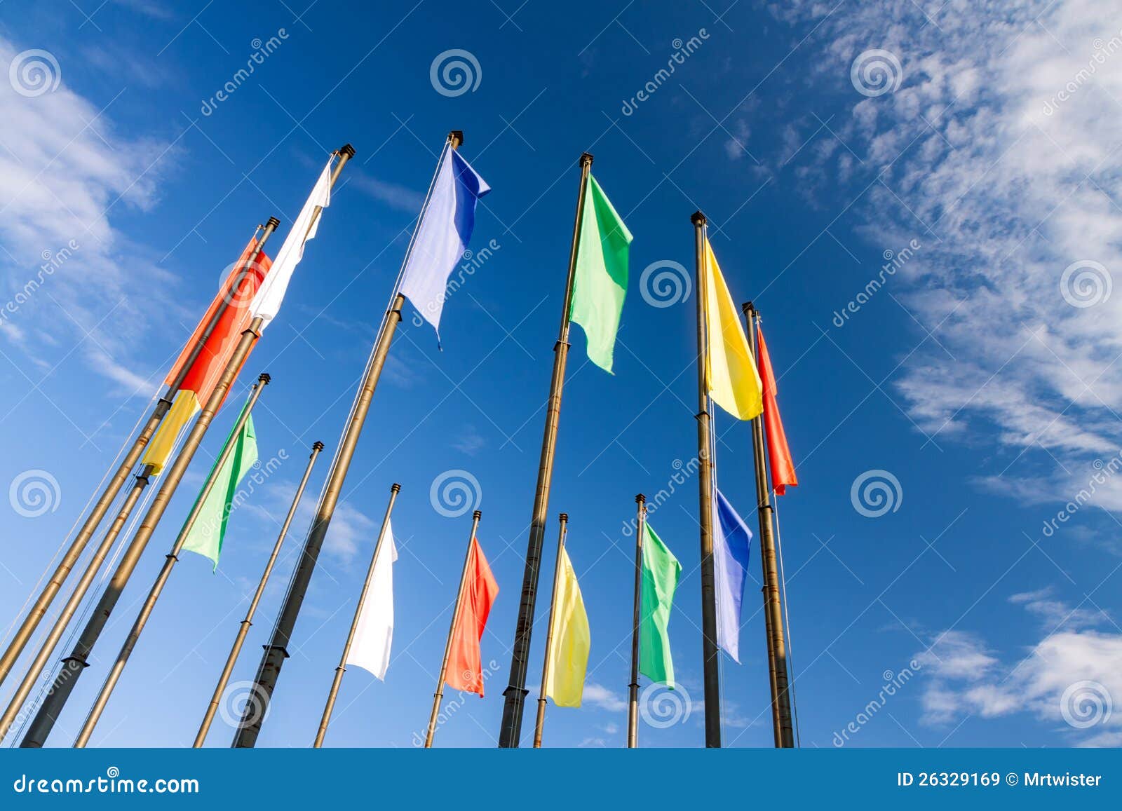 Flags in wind stock image. Image of green, community - 26329169