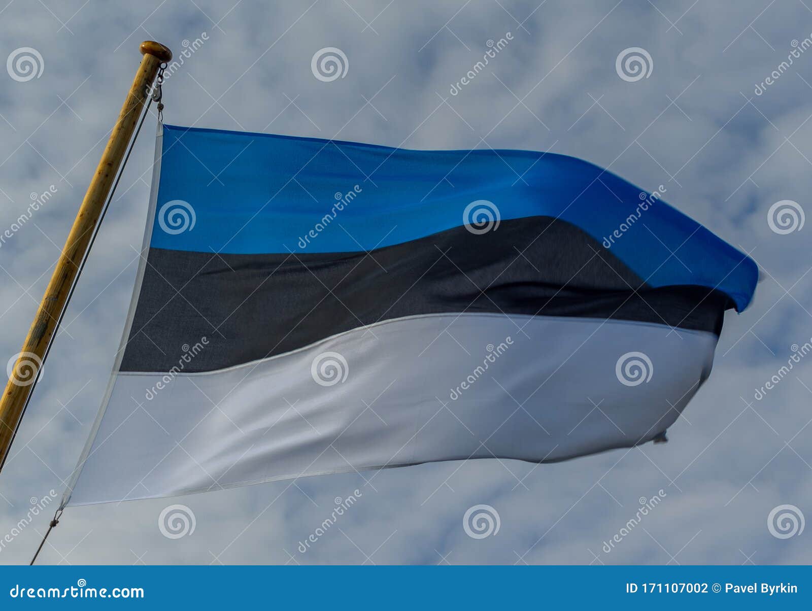 Flags in the wind stock photo. Image of blue, flag, country - 171107002