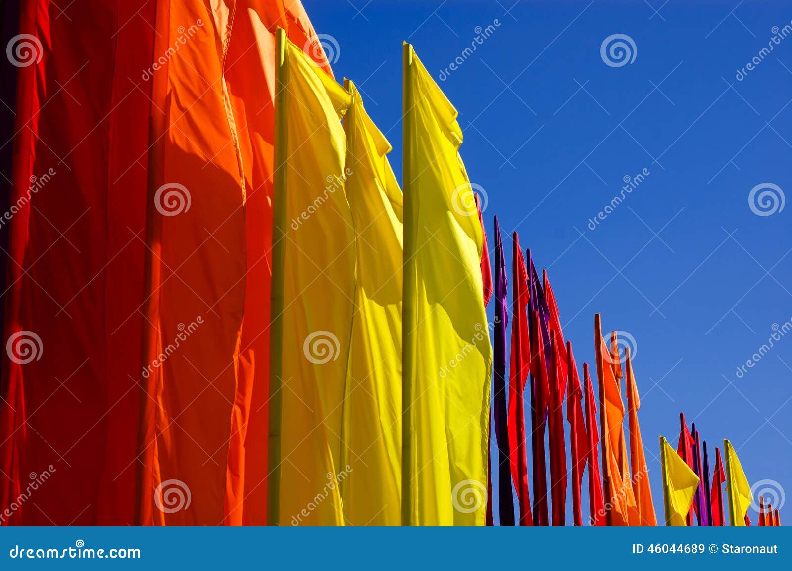 Flags in the Wind stock image. Image of celebrate, flag - 46044689