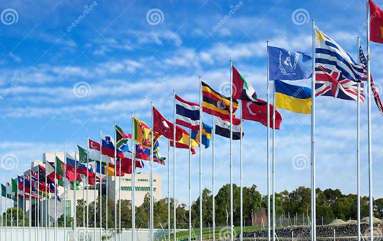 Flags of the world stock image. Image of flapping, flying - 11772505