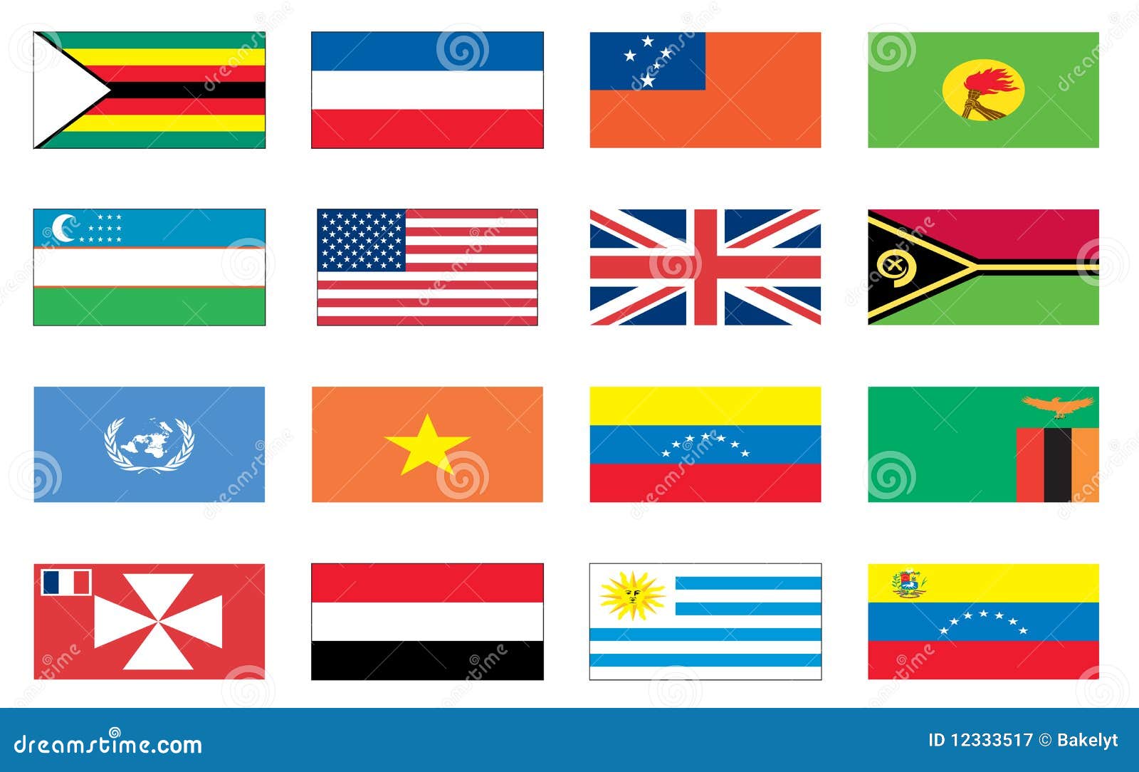 Flags of the world 8 of 8 stock vector. Illustration of australia ...