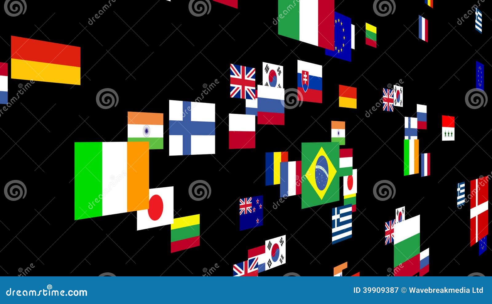 Flags of the World Animated 4 Stock Video - Video of africa, germany ...