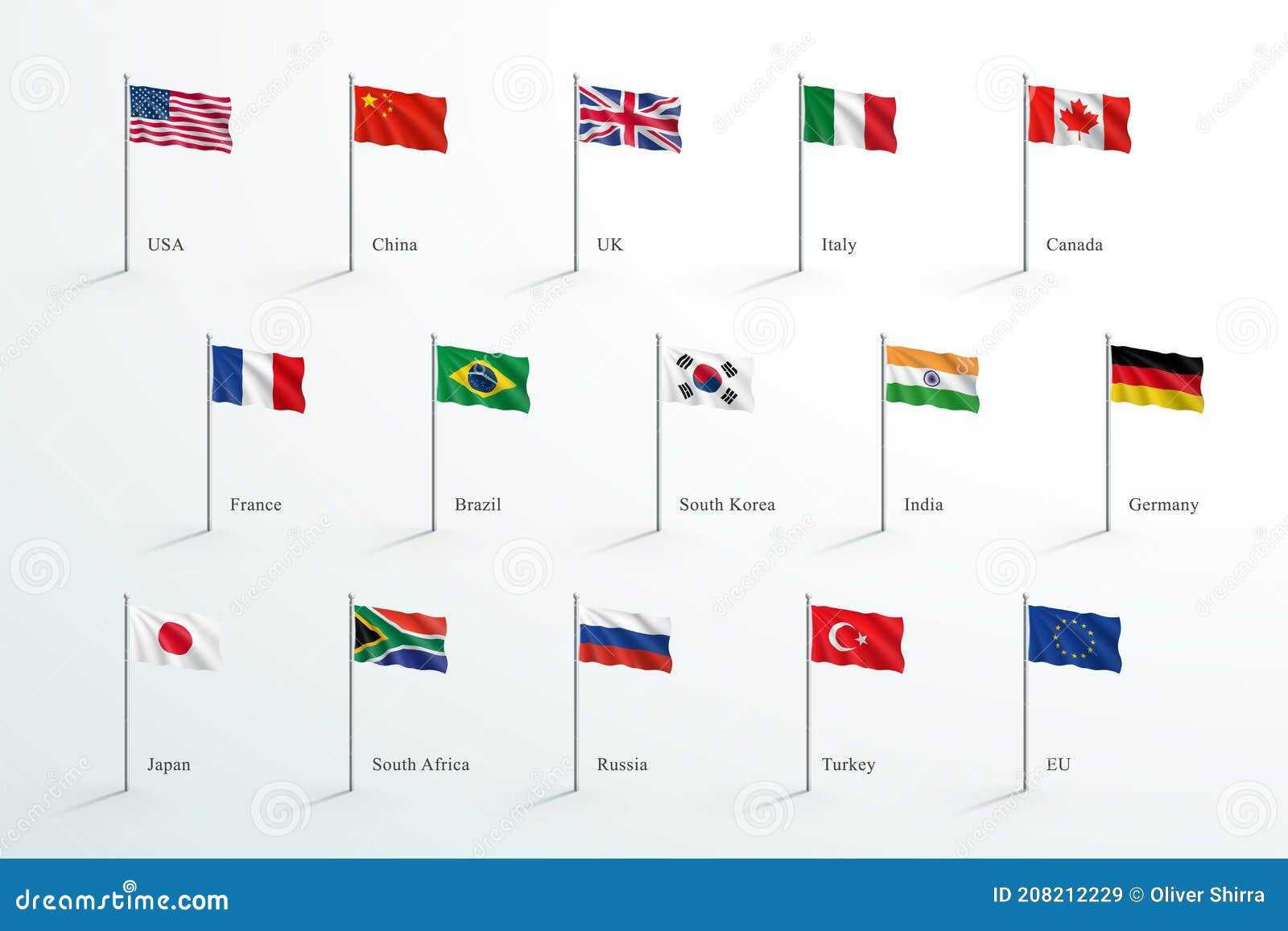 World Map Flying Desktop Icons Collection Royalty-Free Stock Image ...