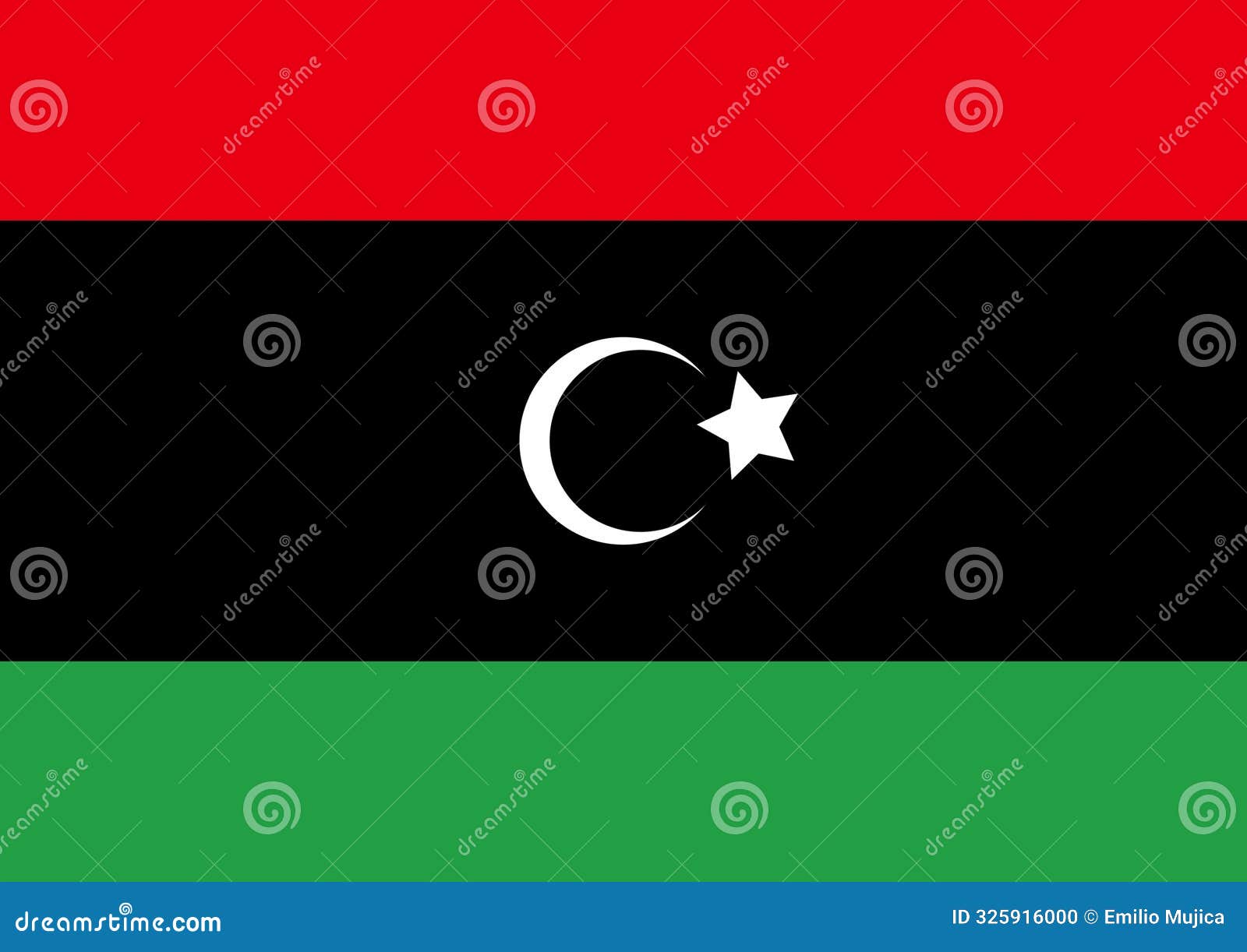 Flags of the World for School, Flag of Libya. Stock Illustration ...