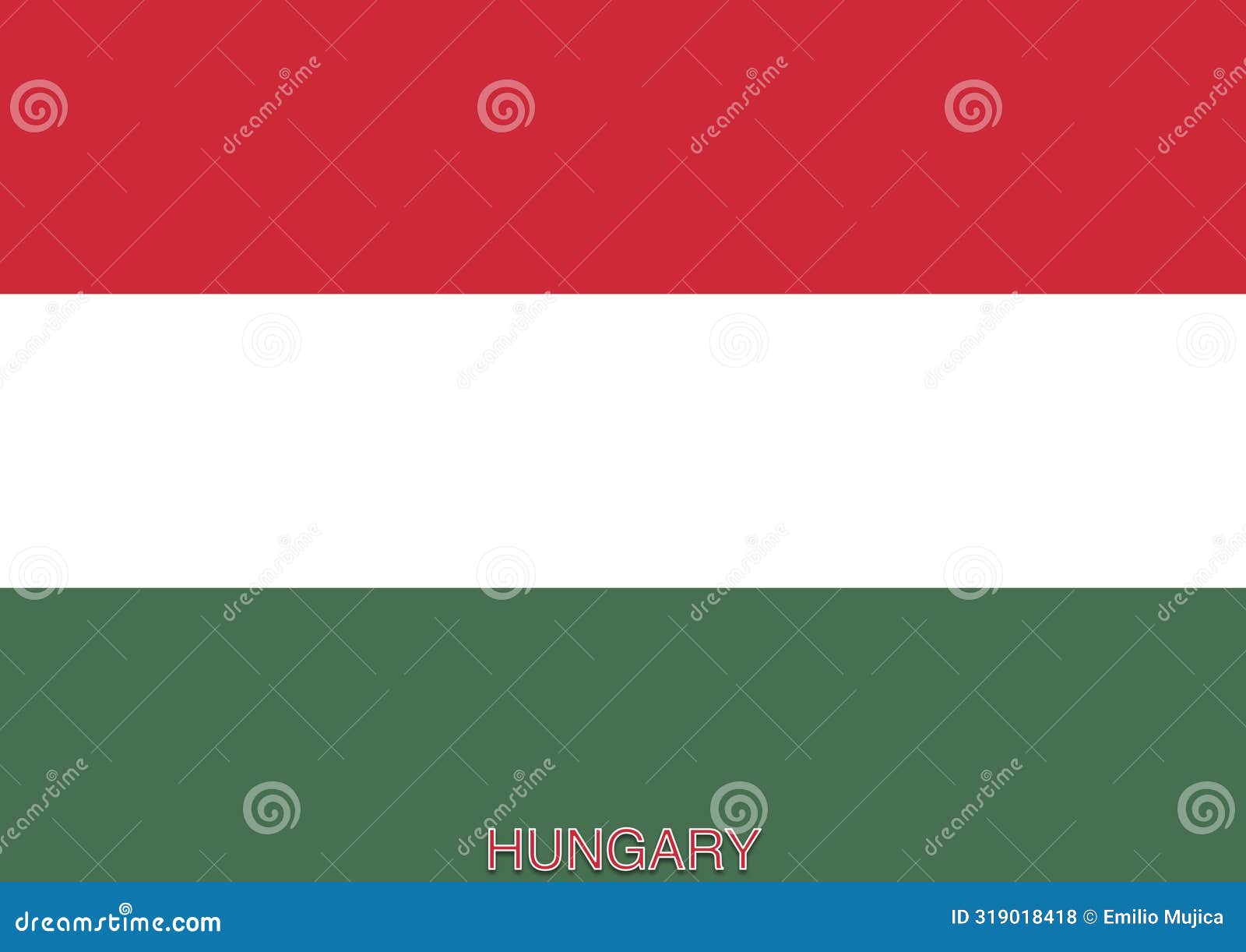 Flags of the World for School with Name, Country Hungary Stock Photo ...