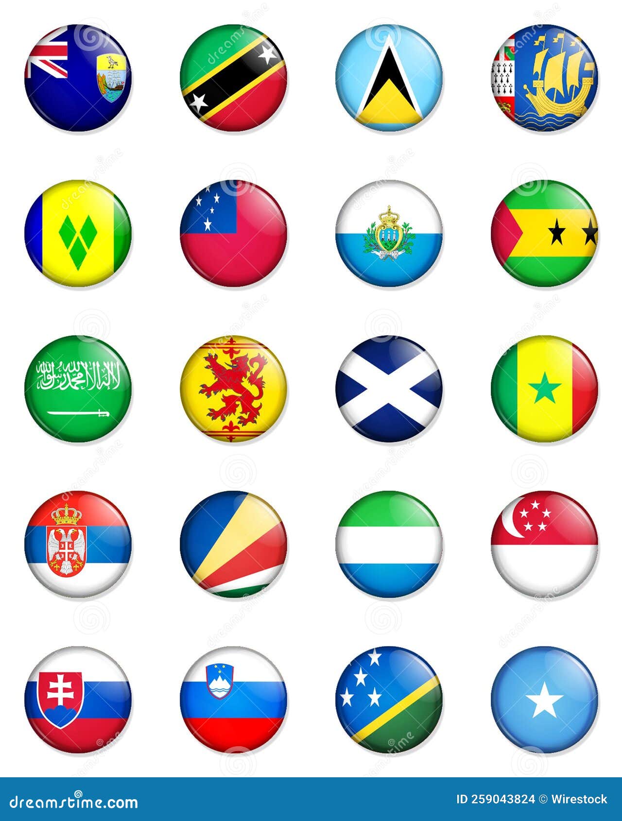 Flags of the world 11 stock illustration. Illustration of emblam ...