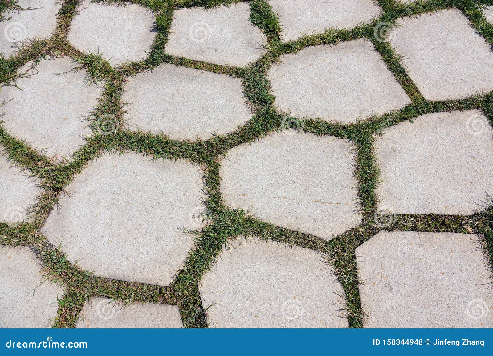 Flagstone ground stock photo. Image of design, grass - 158344948