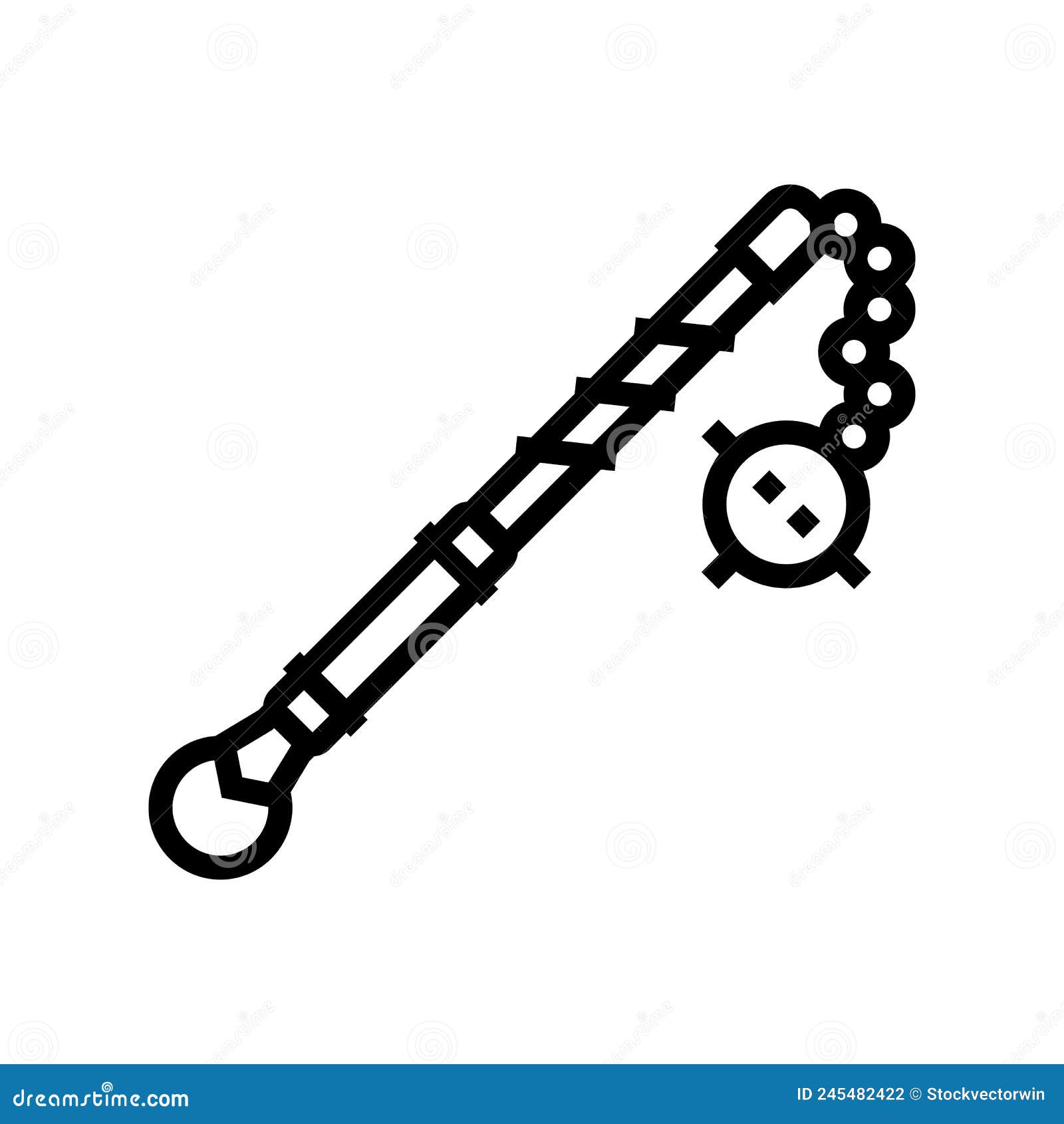 Flail Medieval Weapon Line Icon Vector Illustration Stock Vector ... Flail Medieval Weapon Line Icon Vector Illustration Stock Vector ...
