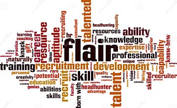 Flair word cloud stock vector. Illustration of resource - 204084128