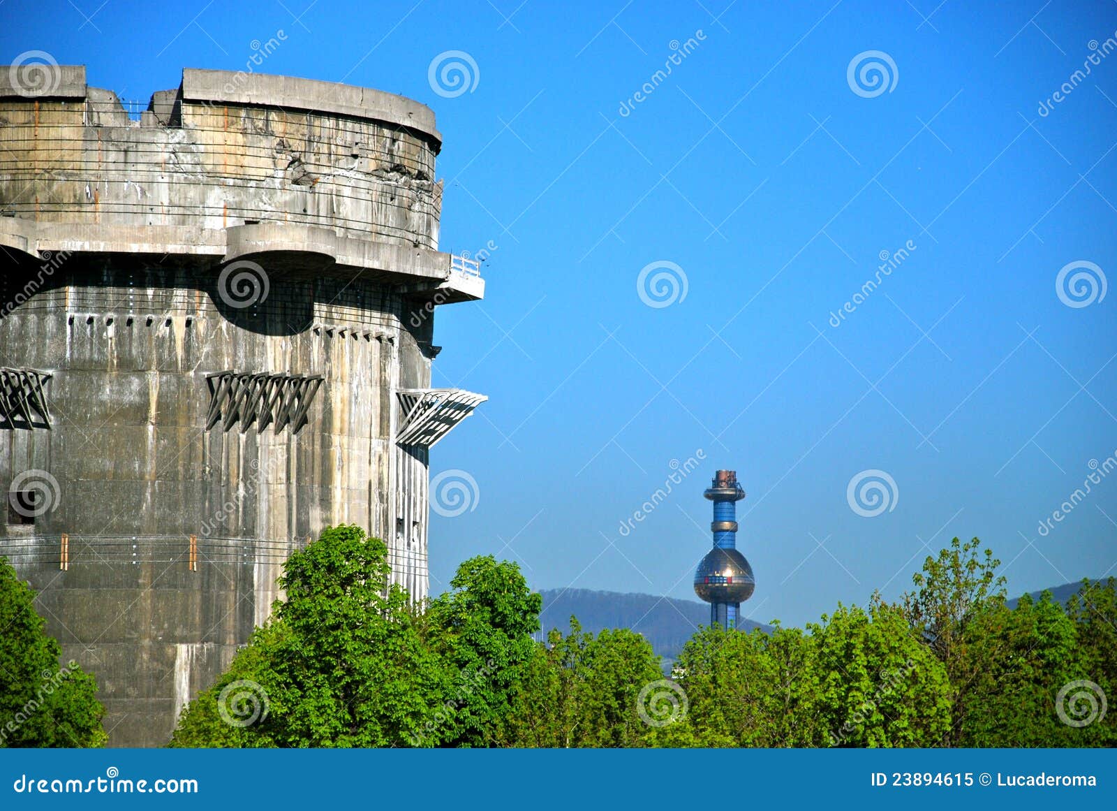 Flak tower G, Vienna stock image. Image of raid, combat - 23894615