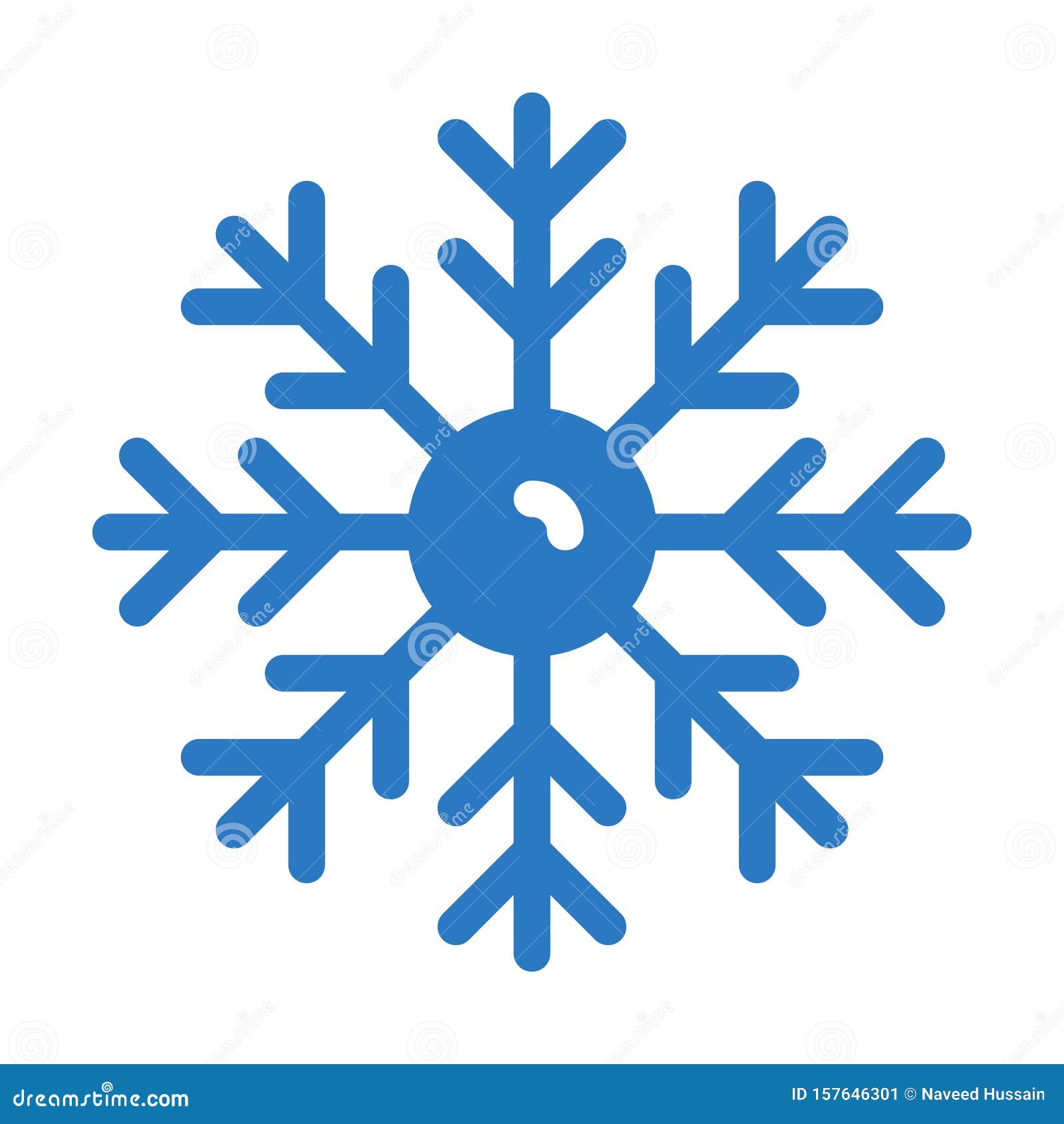 Flake Glyph Colour Vector Icon Stock Vector - Illustration of vector ...