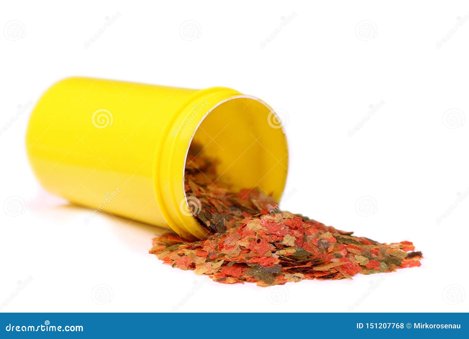Flake Food for All Tropical Aquarium Fish Stock Photo - Image of feed ...