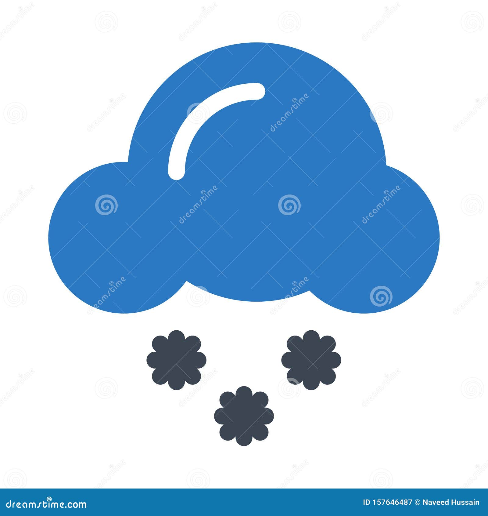 Flake Glyph Colour Vector Icon Stock Vector - Illustration of flake ...