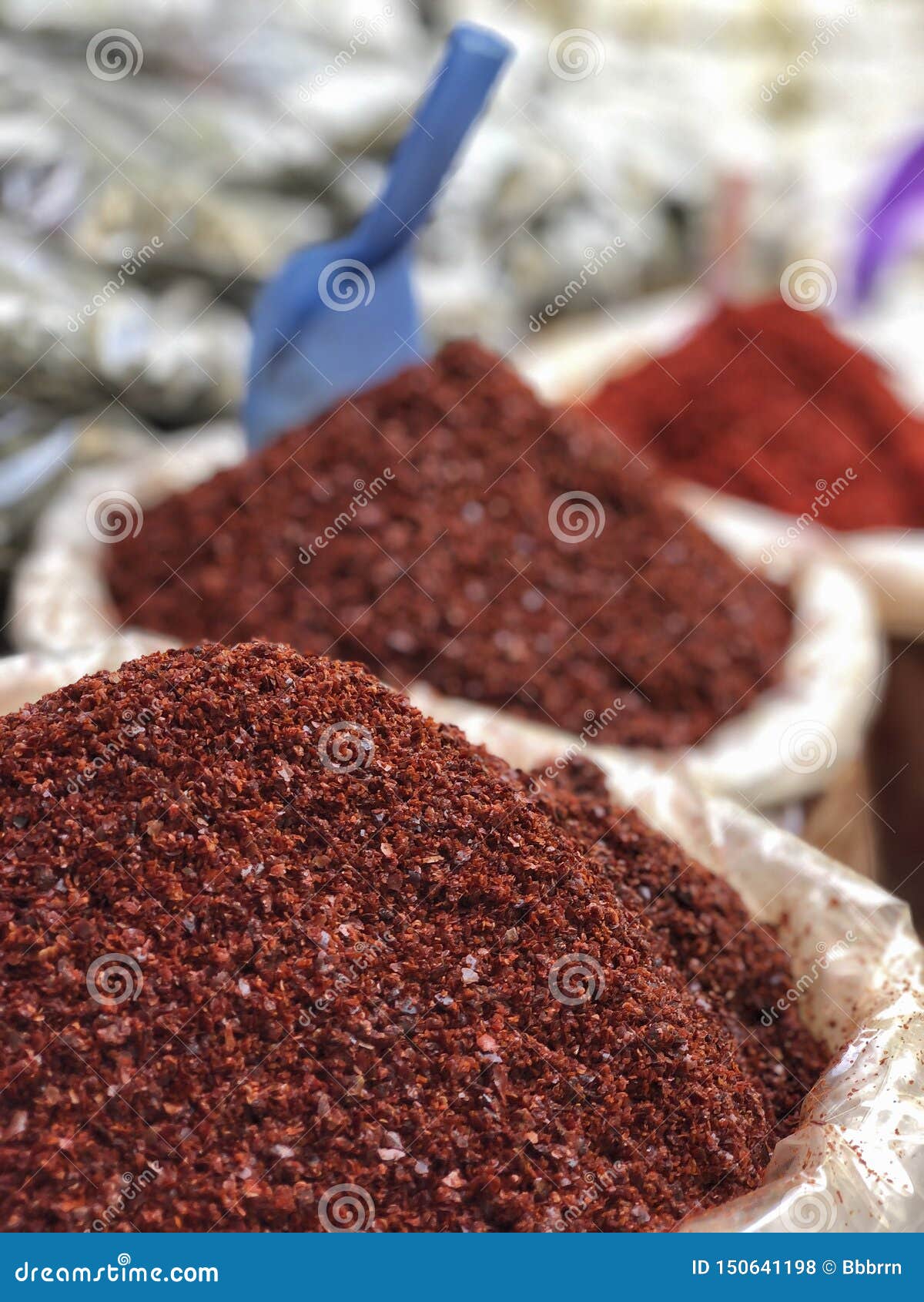 Flaked Red Pepper in the Bazaar in Turkey Stock Photo - Image of arabic ...