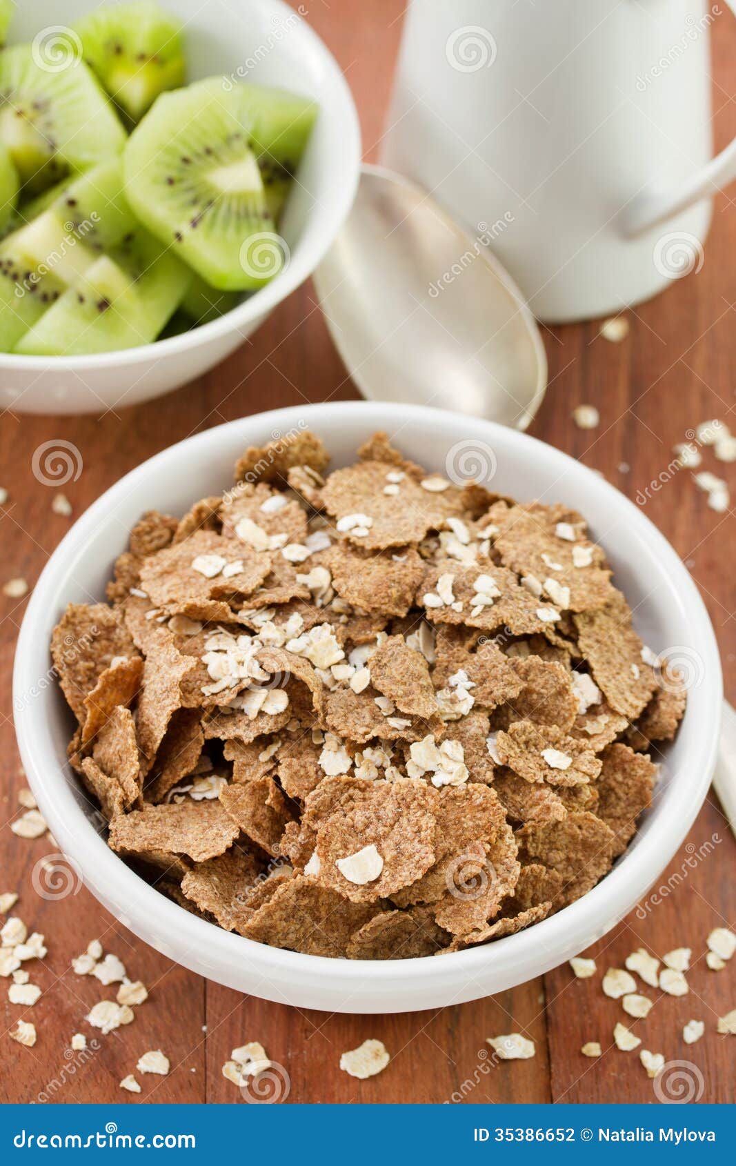 Flakes in bowl stock photo. Image of snack, flakes, food - 35386652