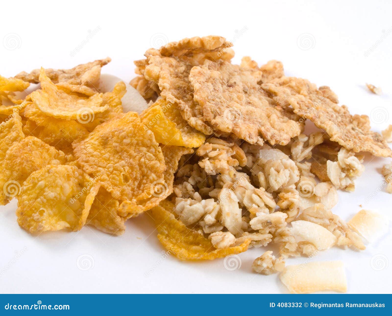Flakes mix stock photo. Image of mixture, muesli, vitamin - 4083332