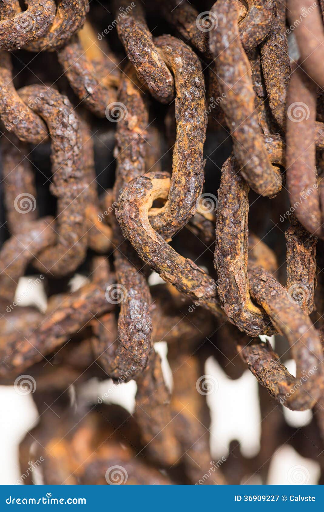 Flakes of Rust on Old Rusty Chain Close Up Stock Image - Image of dirty ...