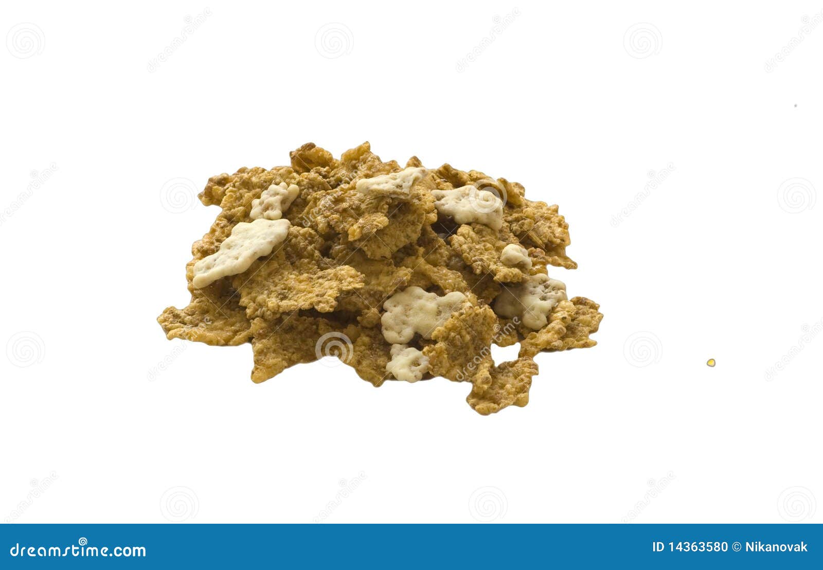 Flakes from Whole Grains, Isolated Stock Photo - Image of organic ...