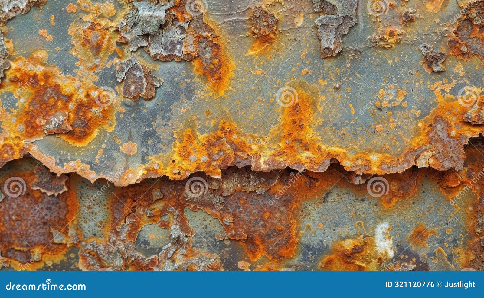 Flaking Framework Closeup of a Rusty Metal Bar Shows Flakes of Rust ...