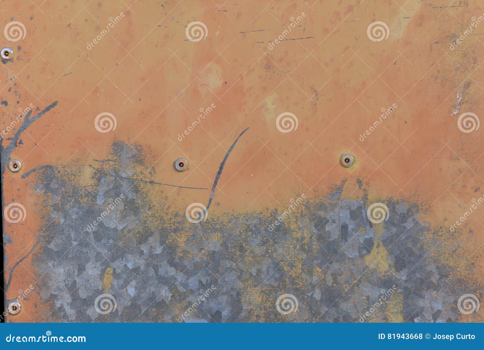 Flaking Paint on Galvanized Metal Stock Photo - Image of pattern ...