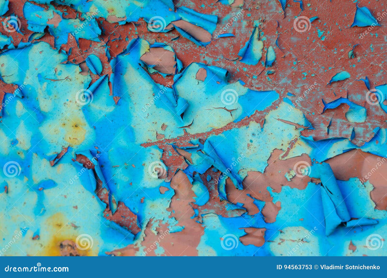 Flaking Paint Metal Texture Stock Image - Image of highlighted, brushed ...