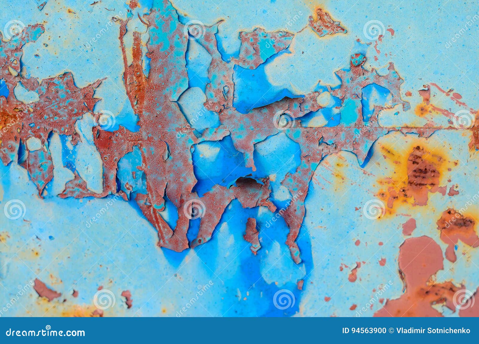 Flaking Paint Metal Texture Stock Photo - Image of crackle, abstract ...