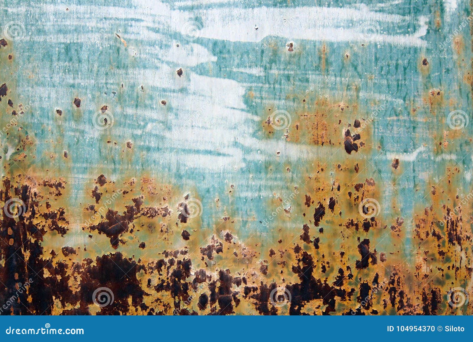 Flaking Paint from the Metal Surface Stock Photo - Image of rough ...