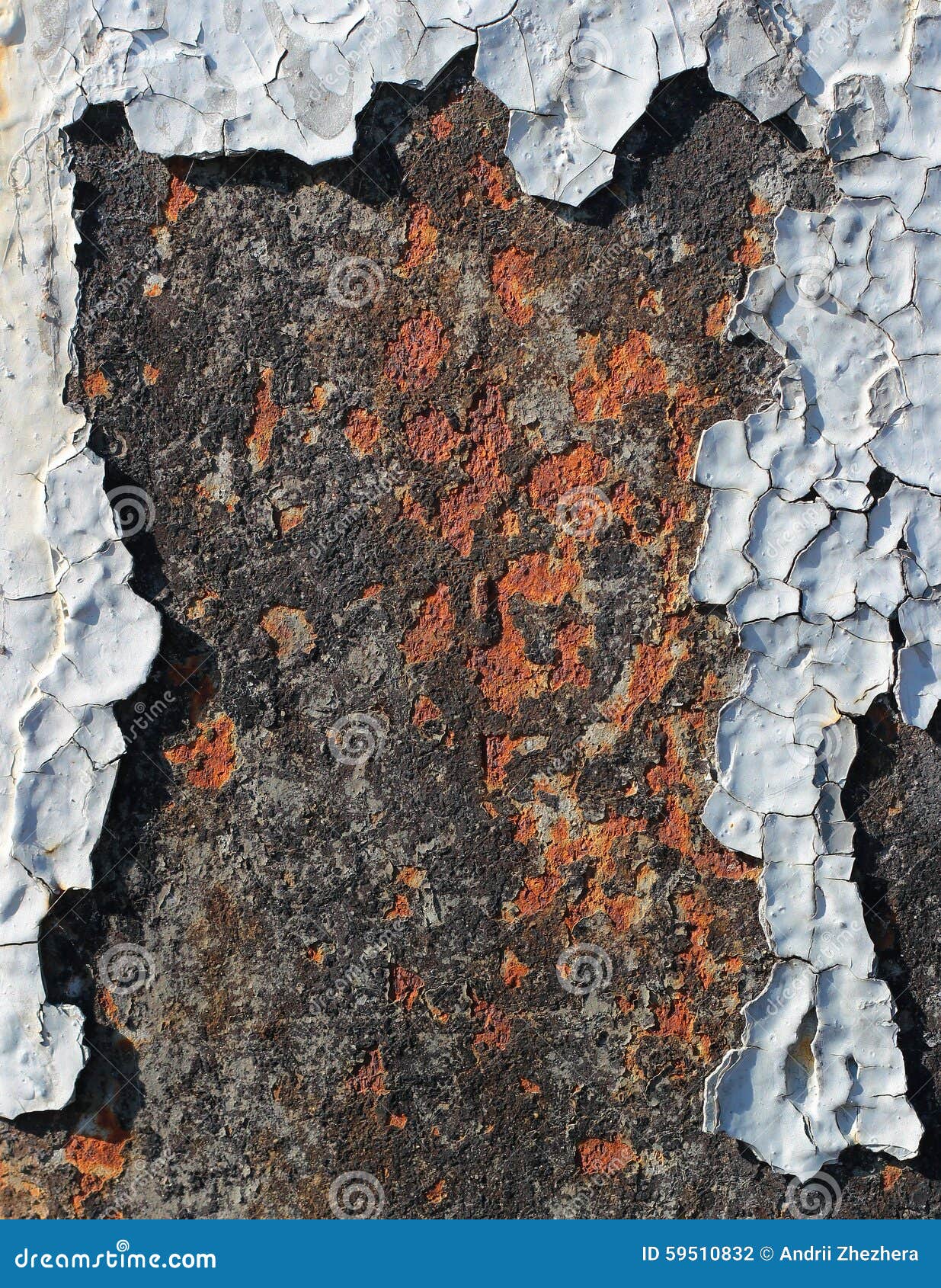 Flaking Paint on Rusty Metallic Surface Stock Photo - Image of rotting ...