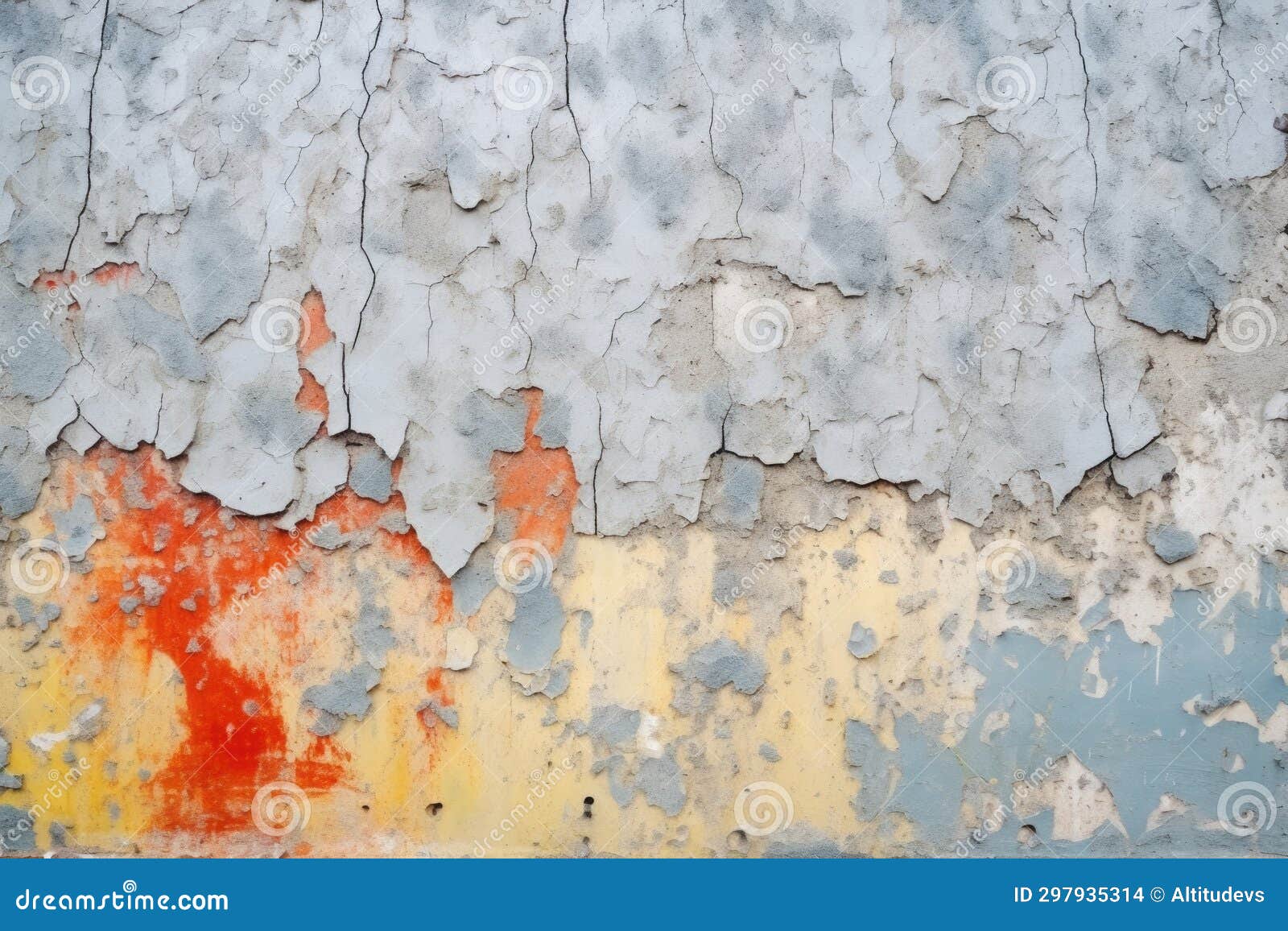 Flaking Paint Texture on Concrete Wall Stock Photo - Image of surface ...