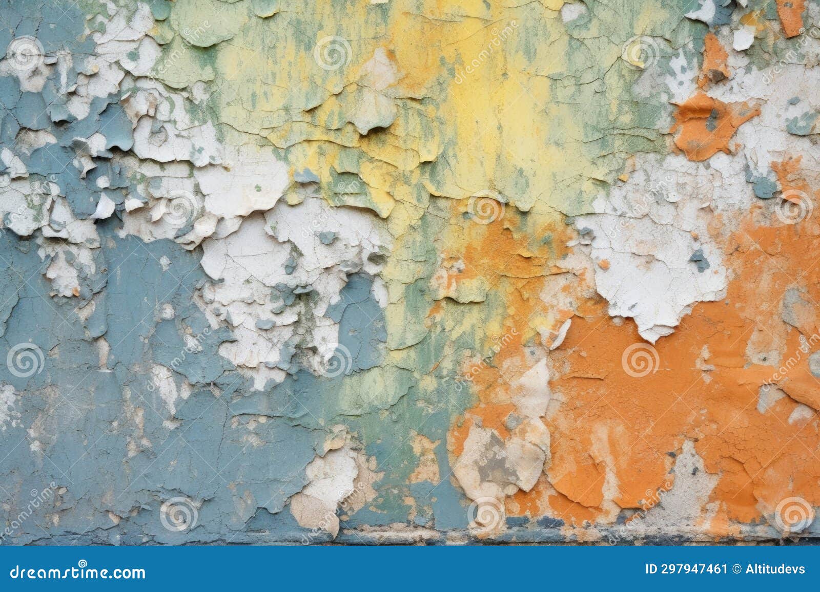 Flaking Paint Texture On Concrete Wall Stock Image | CartoonDealer.com ...