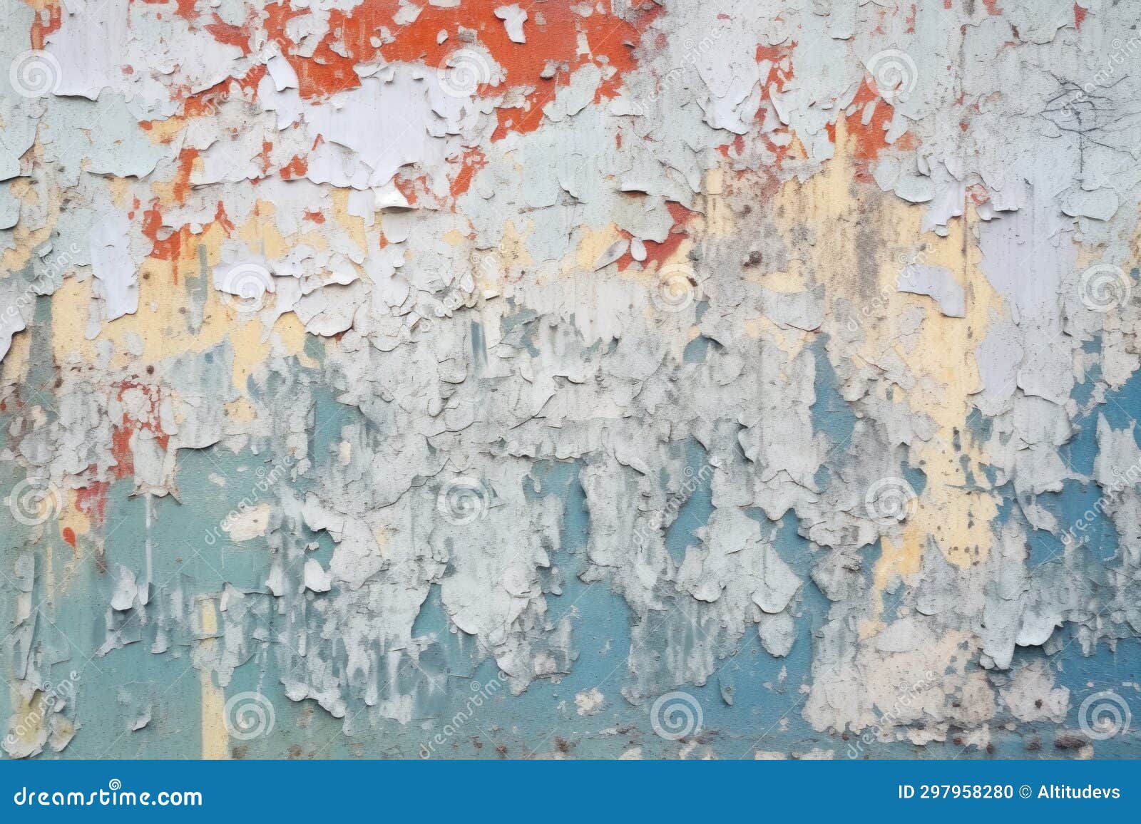 Flaking Paint Texture on Concrete Wall Stock Photo - Image of texture ...
