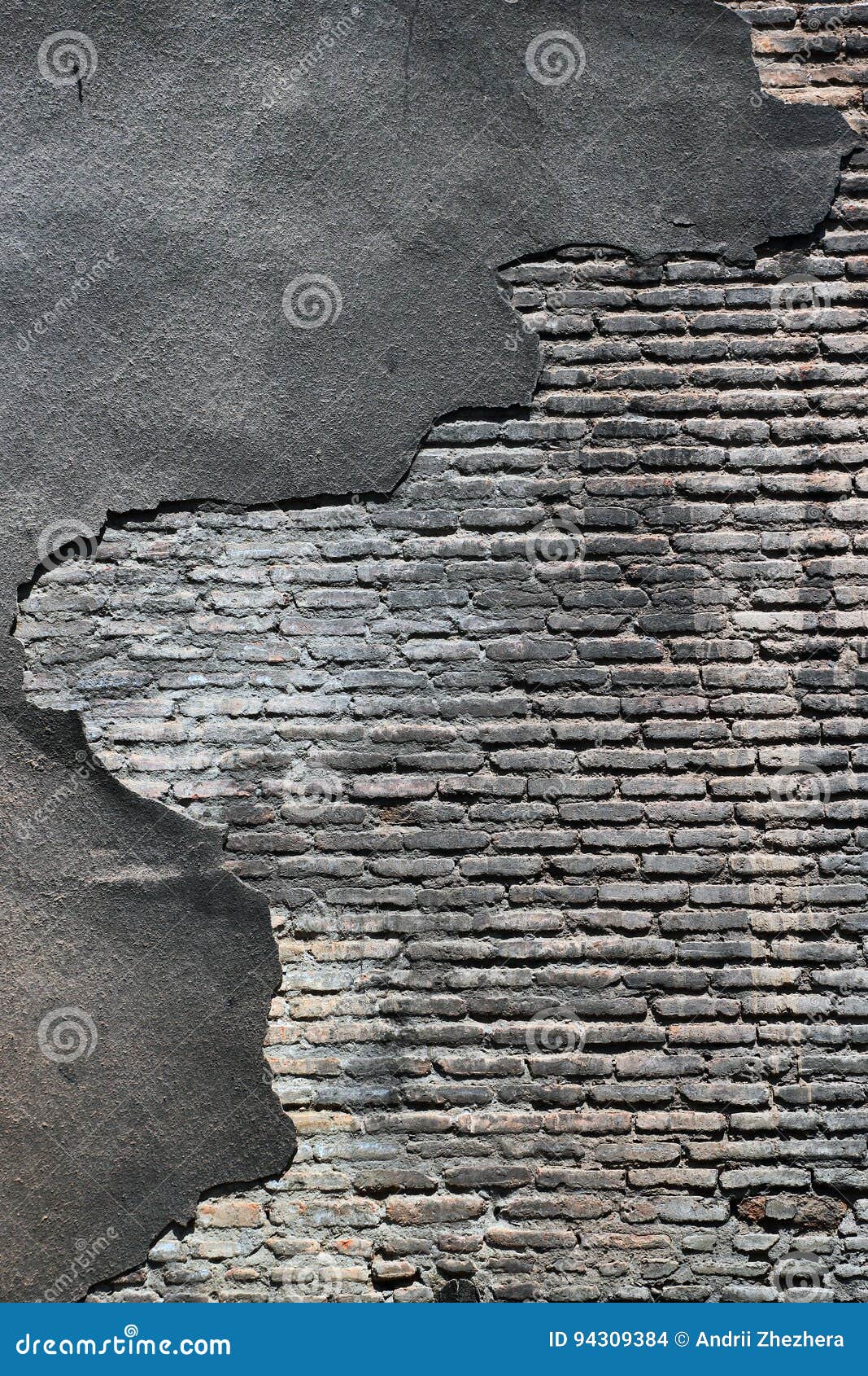 Flaking Plaster on Old Grunge Brick Wall Stock Photo - Image of masonry ...