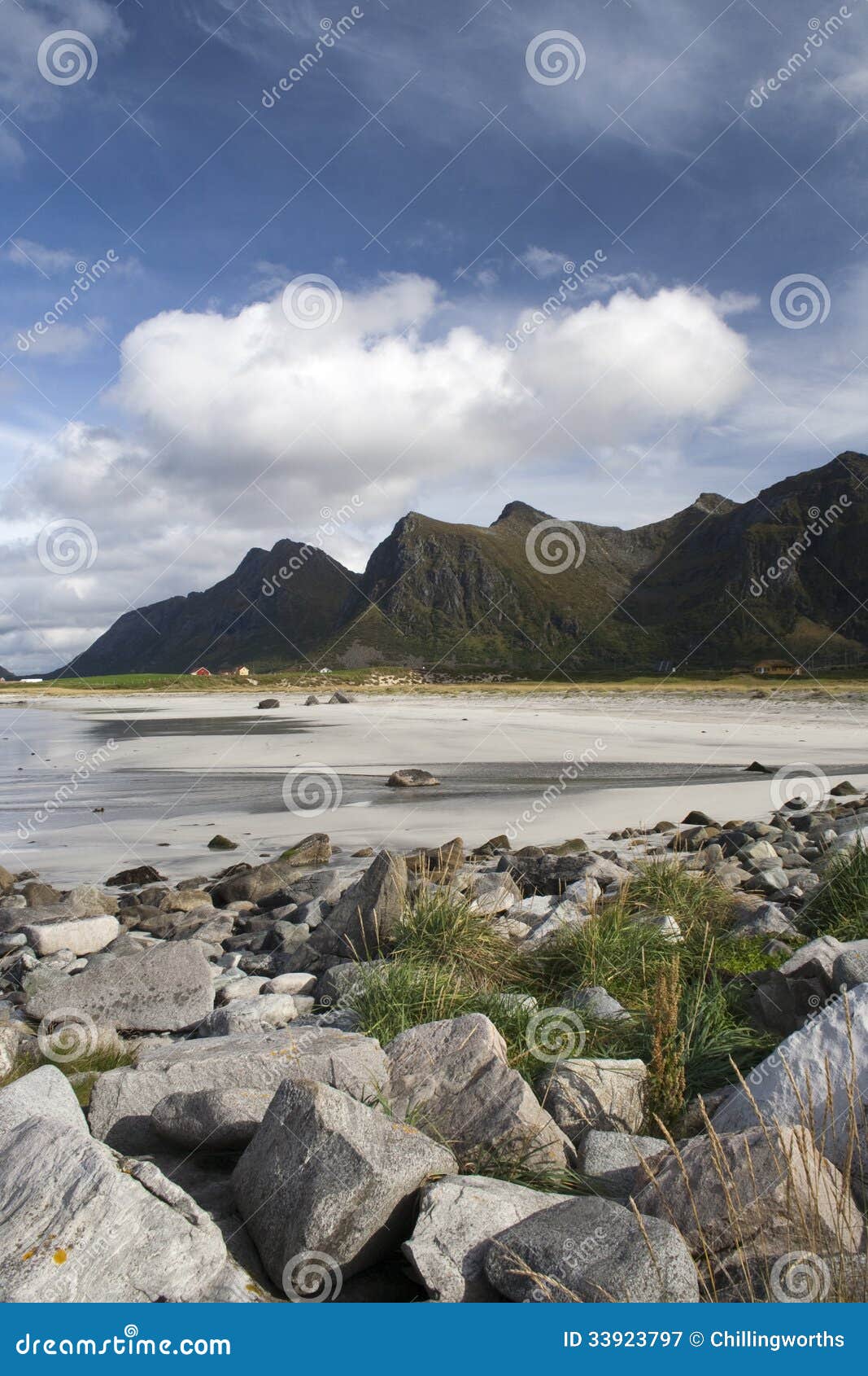 Flakstad Beach, Lofoten Islands, Norway Stock Image - Image of flakstad ...