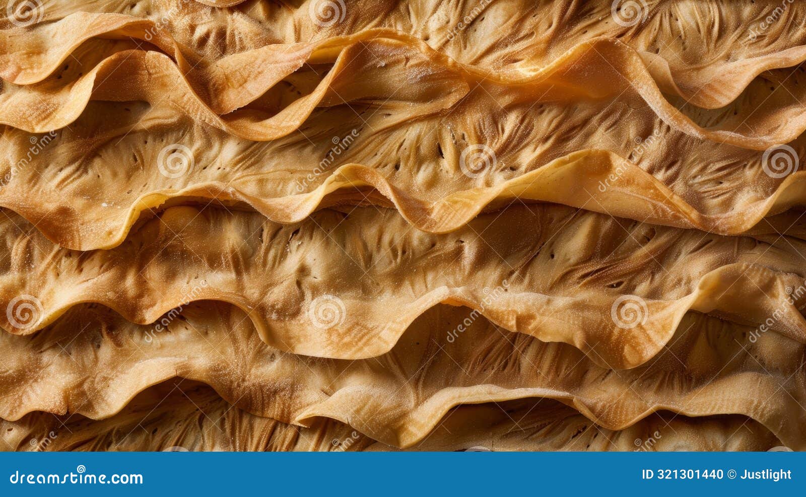 Flaky Folds the Crust is Folded and Layered Creating Textured Ridges ...