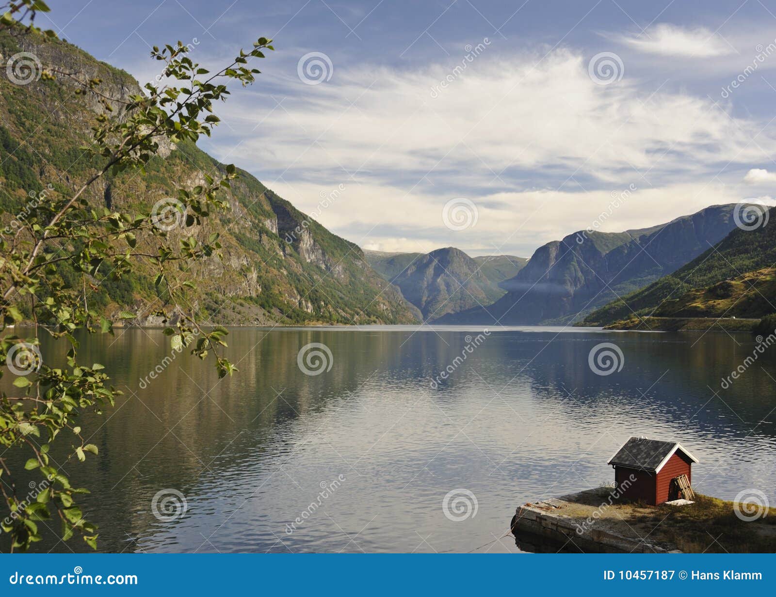 Flam Fjordscape stock image. Image of norwegian, rocks - 10457187