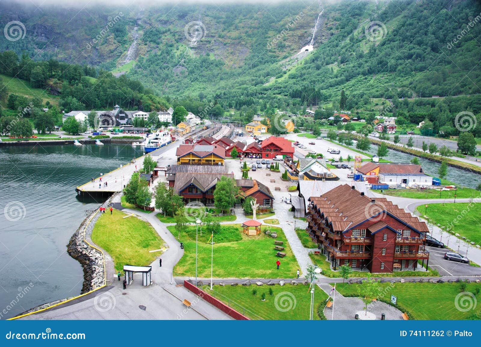Flam, Norway. Building Of Flam Railway Museum. Famous Railroad ...