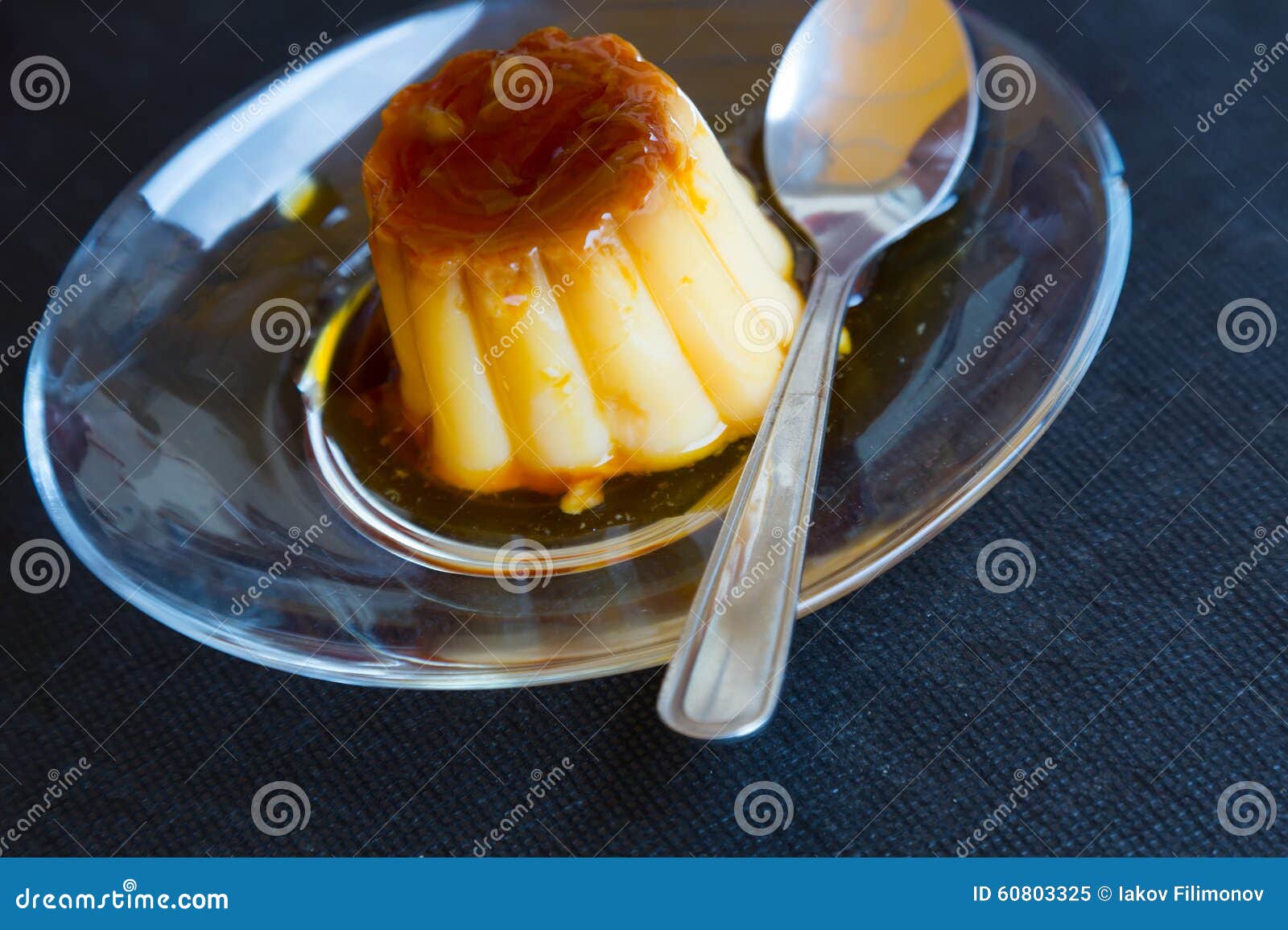 Flam - Postre De Las Natillas Imagen de archivo - Imagen de bocado ...
