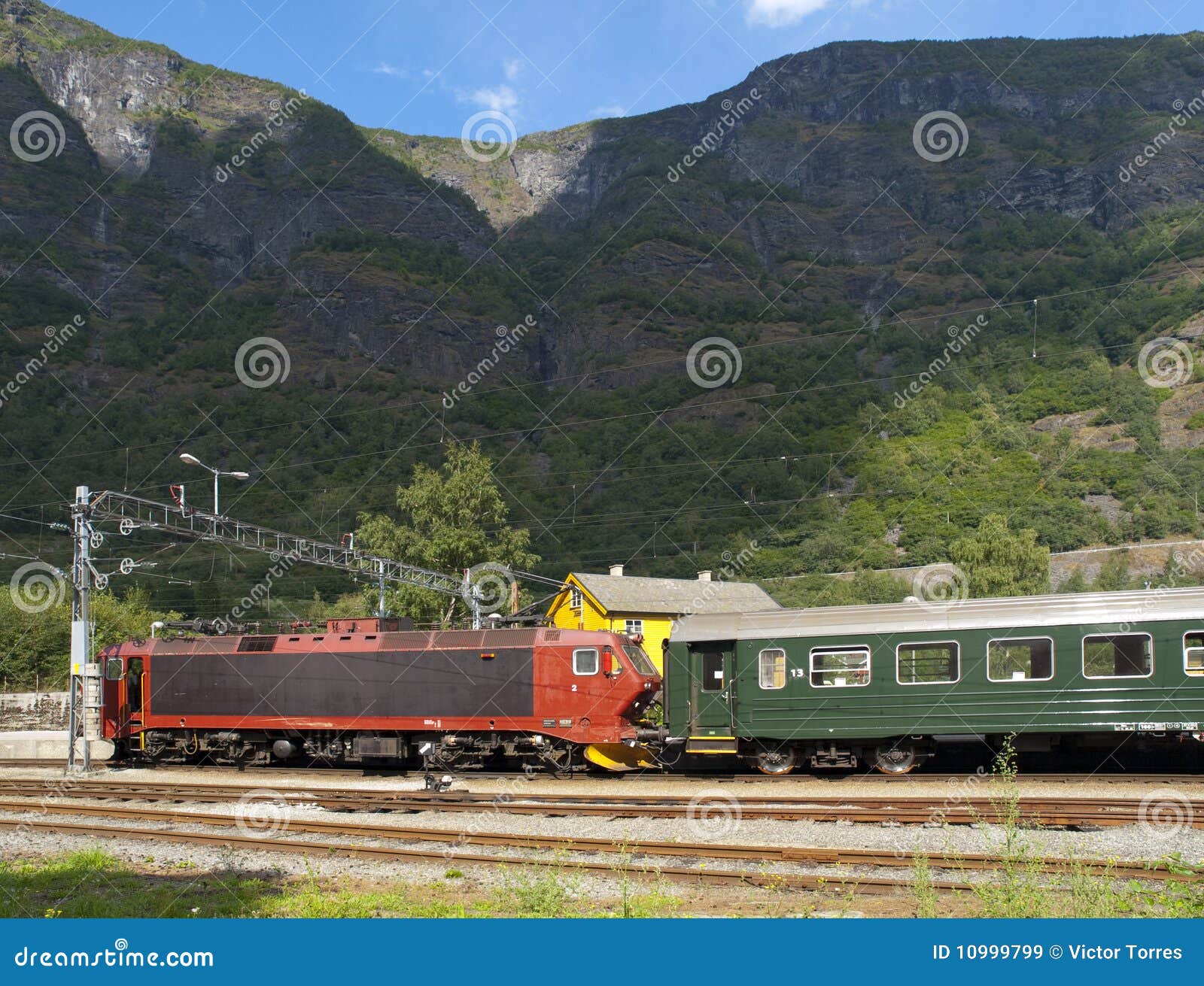 Flam Railway stock image. Image of arrival, railroad - 10999799