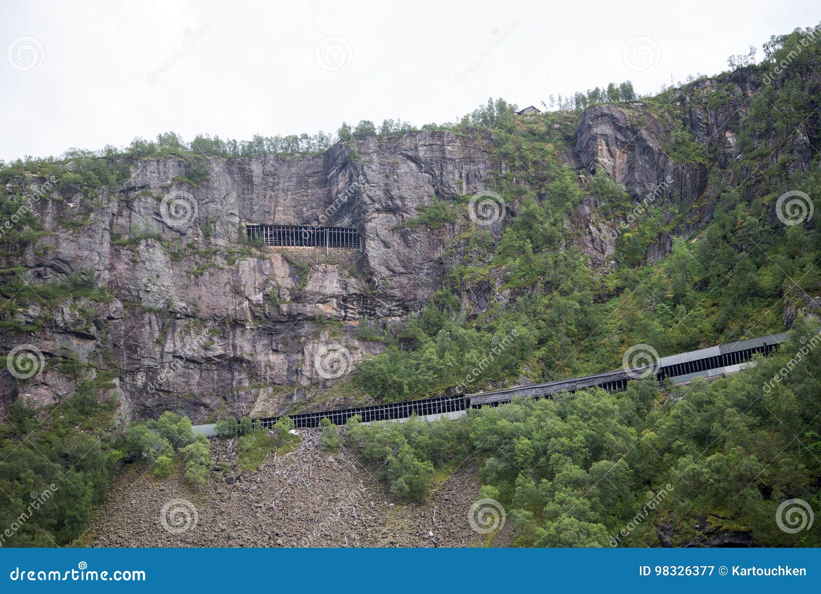 The Flam Railway stock image. Image of famous, flam, flamsbana - 98326377