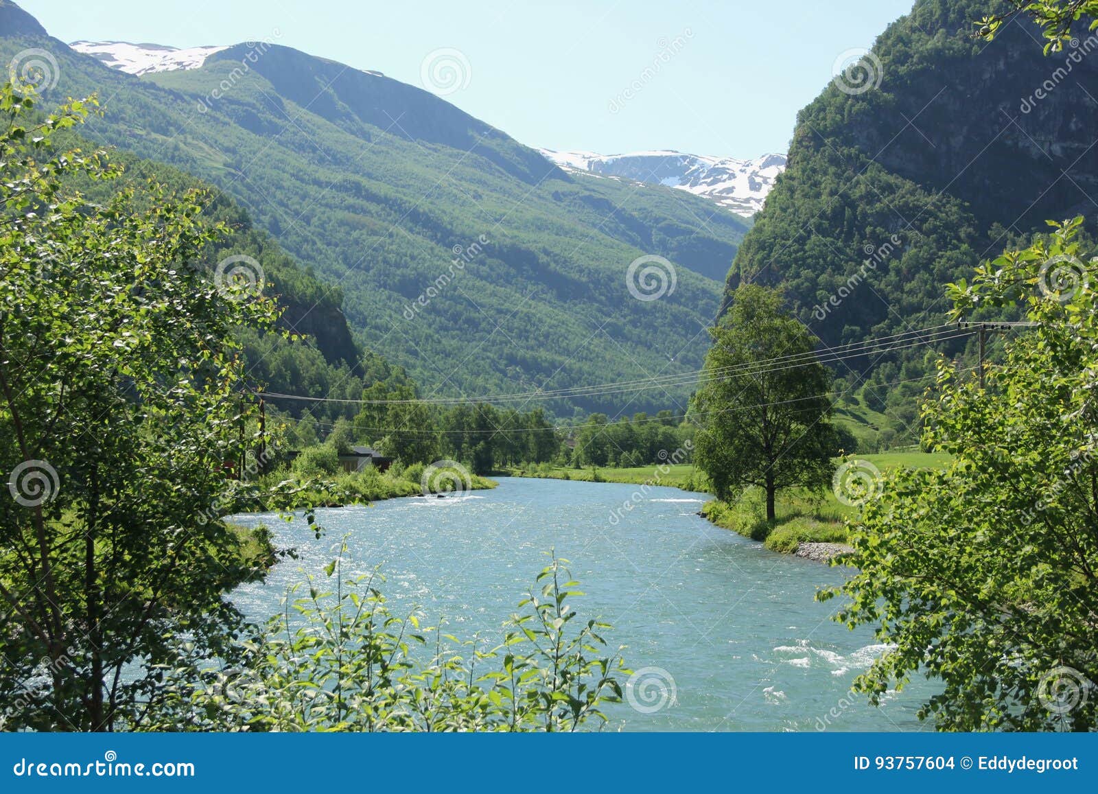 Flam River stock photo. Image of aurlandsfjord, destination - 93757604