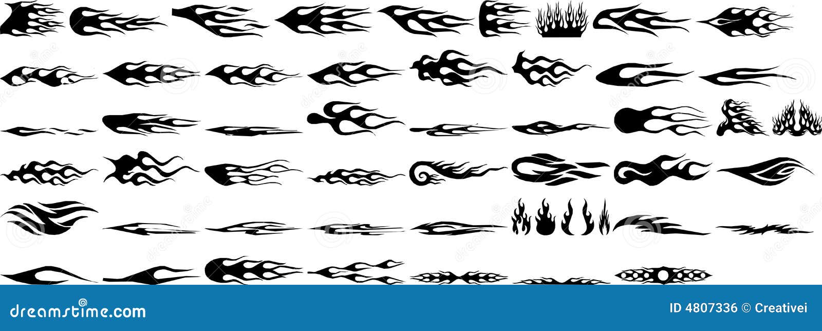 Flamas ilustração do vetor. Ilustração de exterior, elemento - 4807336