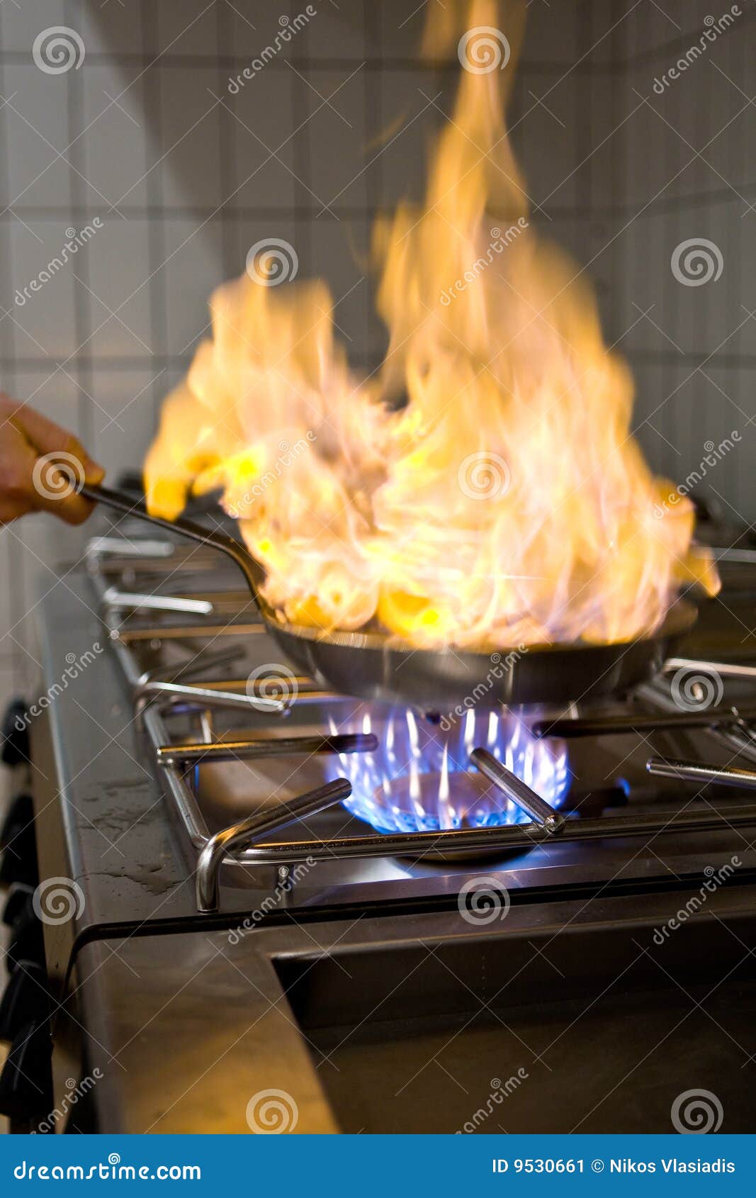 Flambe stock image. Image of flame, professional, burning - 9530661