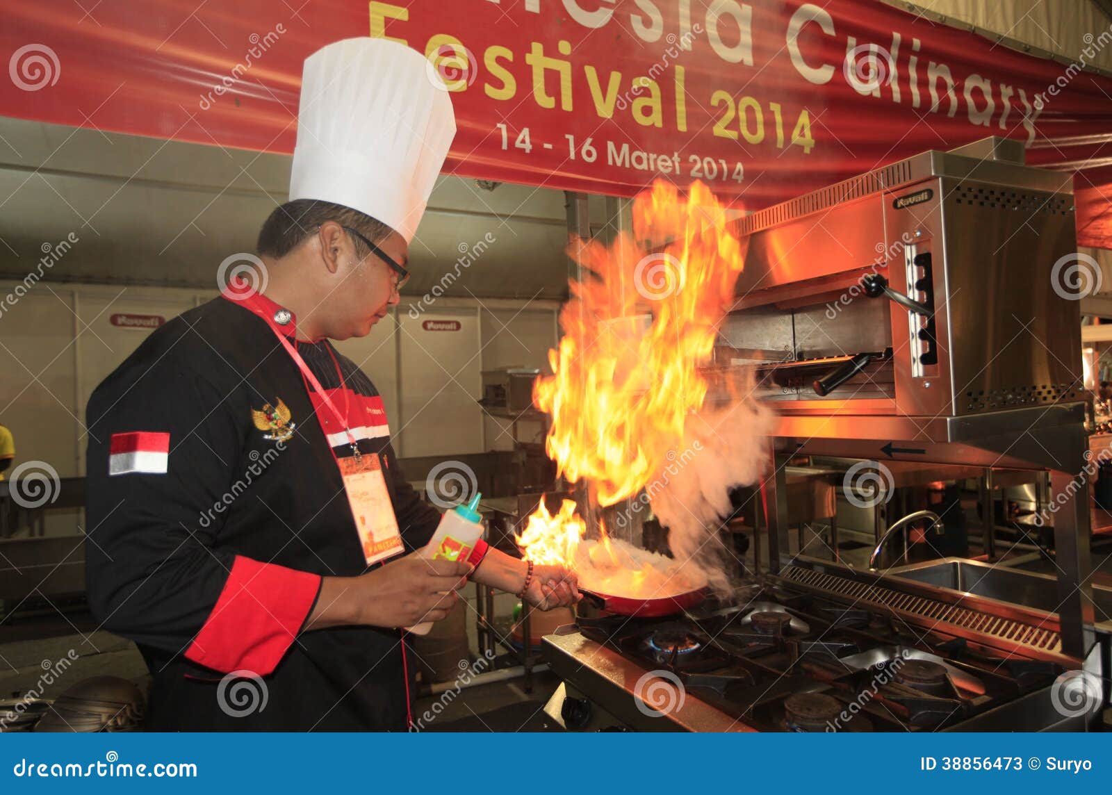 Flambe editorial stock photo. Image of solo, flambe, indonesia - 38856473