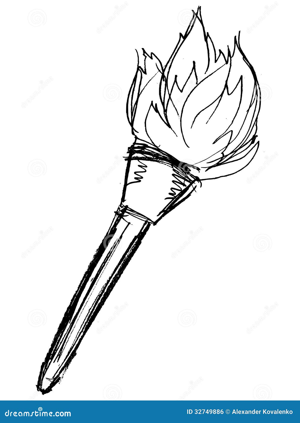 Flambeau stock vector. Illustration of design, flambeau - 32749886